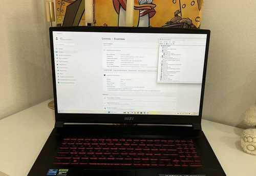 Игровой ноутбук 17.3" MSI Katana GF76 B12UCR-821XRU, 512 ГБ, Core i5-12450H, RAM 16 ГБ, GeForce RTX 3050 4 ГБ