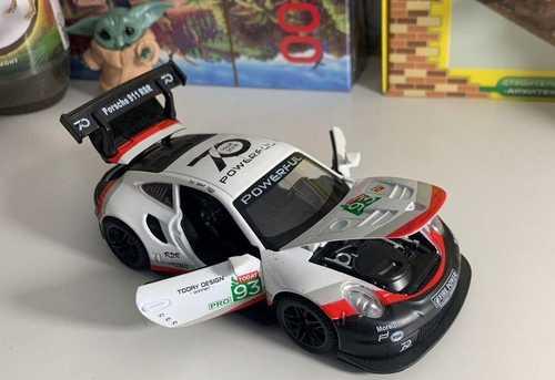 Модель авто Porsche 911, гоночный, масштаб 1/30