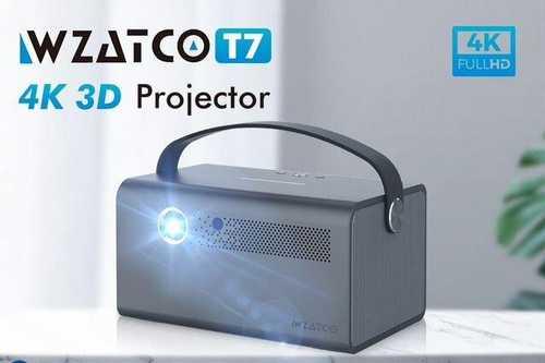 Проектор Wzatco T7 DLP на акб 15600mAh/HDR10