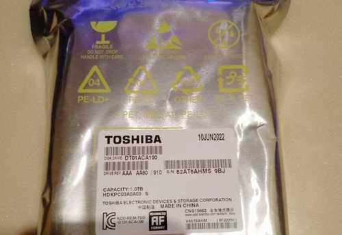 Жёсткий диск новый 1 Tb, 7200 rpm, 3,5" Toshiba