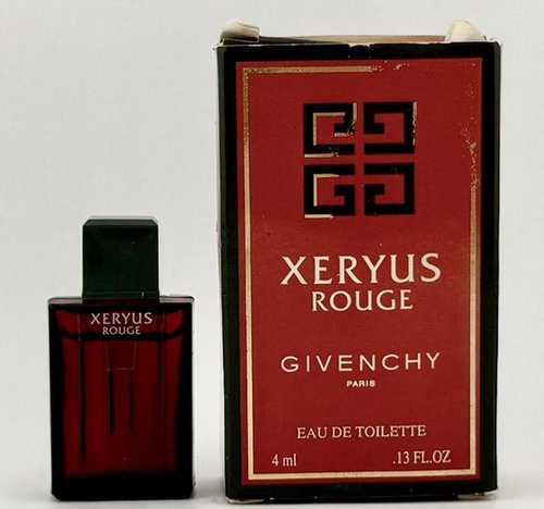 Givenchy Xeryus Rouge edt 4 мл винтаж 1997