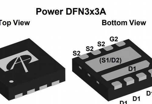 Микросхема AON7934 N-Channel MOSFET 30V 18A DFN3X