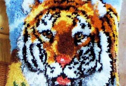 Набор ковровая вышивка подушка тигр рукоделие