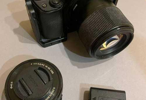 Фотоаппарат Sony A6400 + sigma 30mm f1.4 + доп