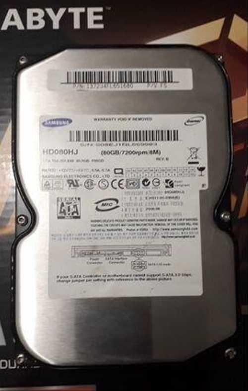 80 Gb SATA жесткий диск (hdd)