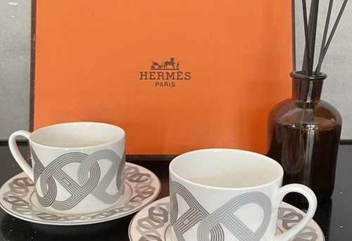 Чашка с блюдцем hermes