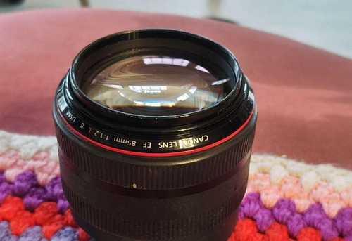 Canon EF 85mm f 1.2l ii usm + GFX