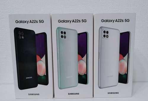 Новые A22s 5G Samsung Galaxy 4/64GB 6,6" NFC FHD+