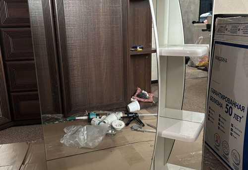 Зеркальный шкаф в ванную бу