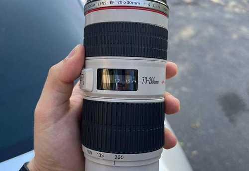 Обьектив Canon zoom lens EF70-200mm 1:4 L