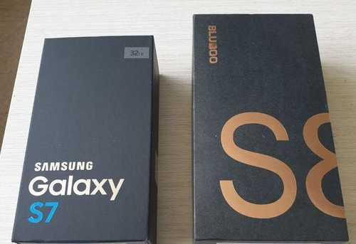 Samsung galaxy s7 u Blubou s8 коробки с начинками