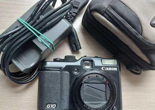Фотоаппарат Canon G10, аккумулятор, чехол