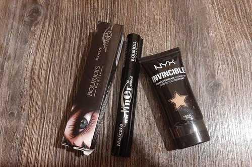 Тональный крем NYX+тушь Bourjois новая косметика