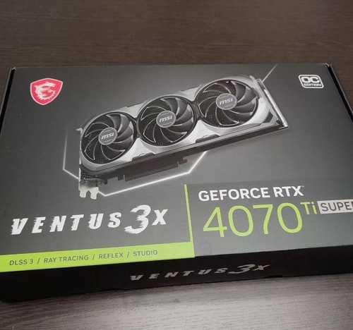 MSI GeForce RTX 4070 Ti super ventus 3X OC гаранти