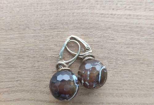 Серьги Oxette с натуральным камнем