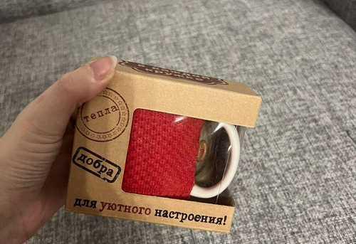 Кружка в вязаном чехле