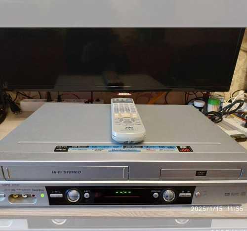 Видеомагнитофон combo VHS/ DVD JVC hr-xv2er