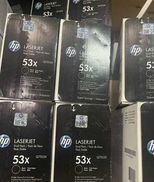 HP 53X (black) набор, 2 шт. x 7000 стр. (Q7553XD)