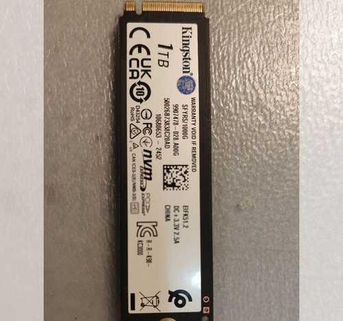 Ssd m2 nvme 1tb Fury Renegade