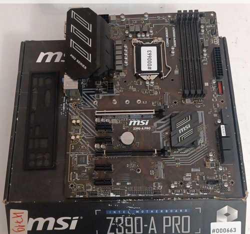 MSI Z390-A PRO LGA1151 V2 DDR4