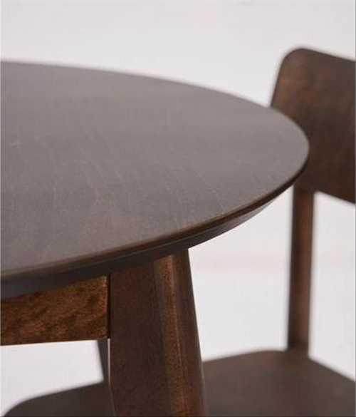 Стол обеденный Орион (76х76) круглый, цвет орех