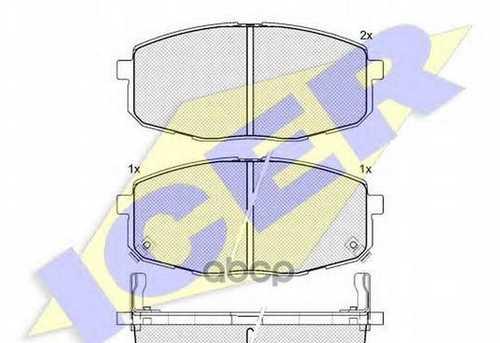 Колодки торм.диск. передн. Kia Carens 02-06 Cr