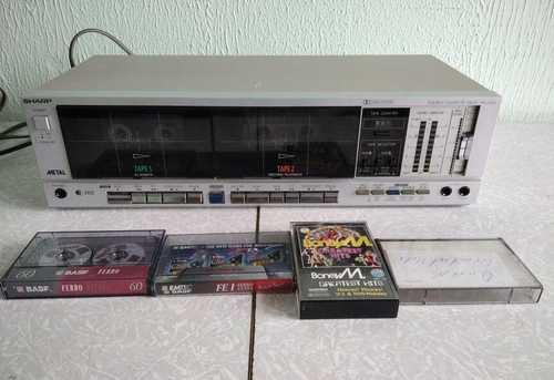 Дека 2-х кассетная "Sharp 2323",Japan.1986 год