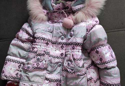 Зимняя куртка для девочки 104 размер