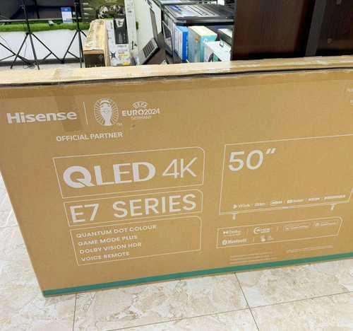 Телевизор Hisense 50" 50E7KQ qled 4K