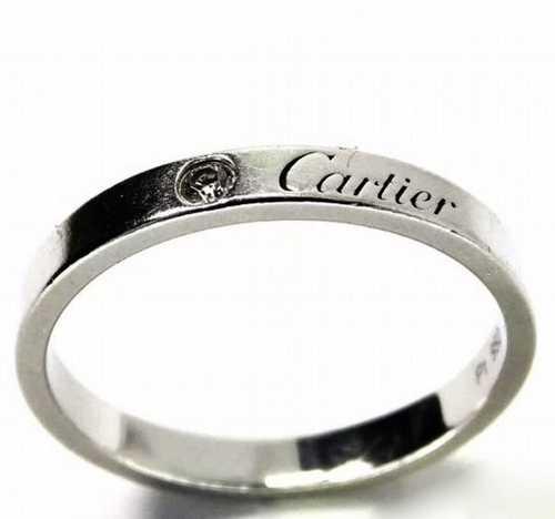 Платиновое обручальное кольцо Cartier р20, оригина