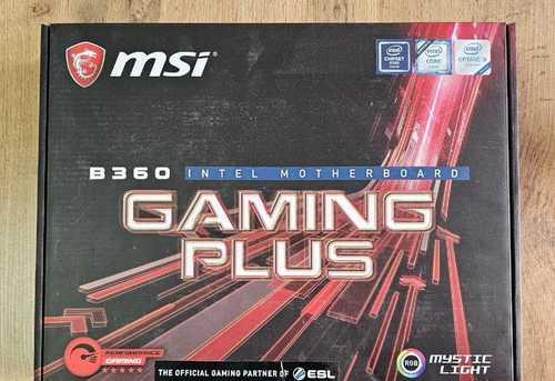 Материнская плата MSI B360 gaming plus