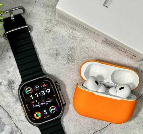 Современный комплект: Watch Ultra 2 и AirPods Pro 2