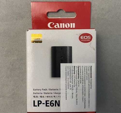 Аккумулятор Canon lp e6n оригинал новый