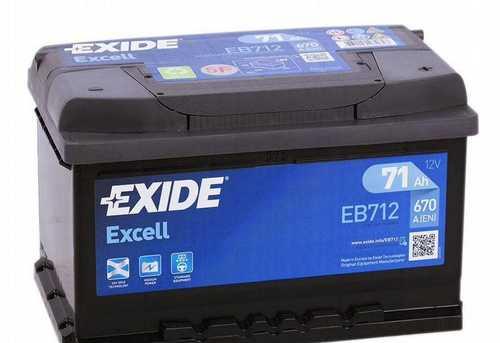 Аккумулятор Exide Excell 71Ач обрат. поляр.EB712