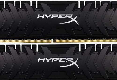 DDR4 16Gb HyperX Predator (8 гб x 2 шт.) 3000Mhz