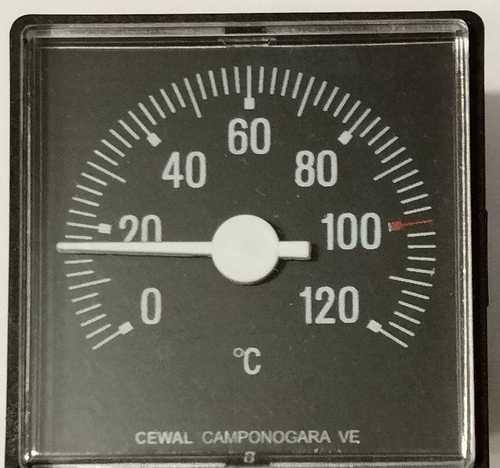 Термометр капиллярный cewal 45х45 мм 120C