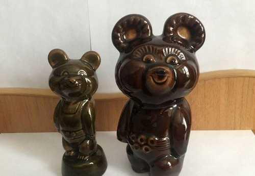 Олимпийский мишка Новосибирск 11 и 13 Керамика