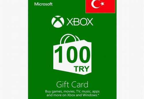 Xbox Live Подарочная карта 25-100 TRY (Турция)