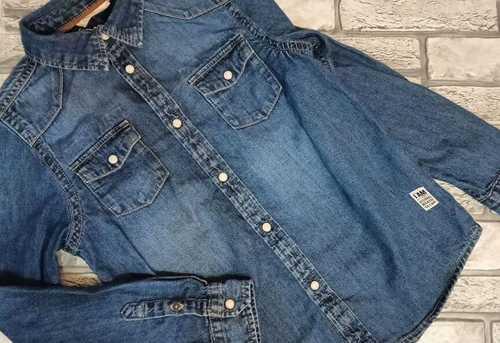 Рубашка джинсовая размер 140-146