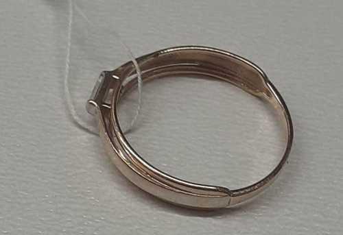 Кольцо, золото 585, фианит