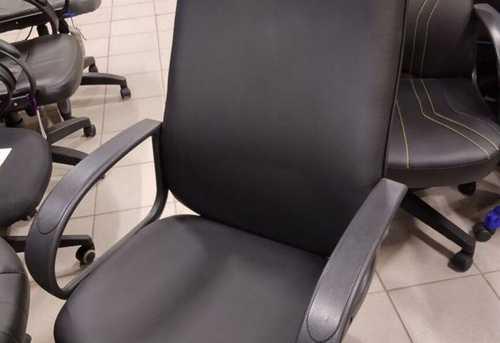 Кресло руководителя эко кожа офисное черный