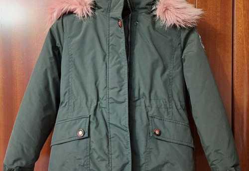 Куртка зимняя парка Kerry д/девочки б/у (рост 134)