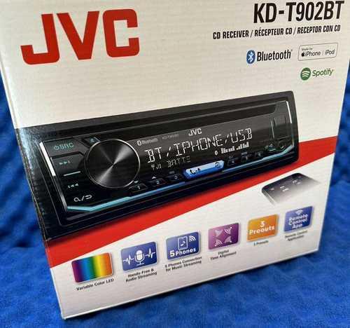 Топовая магнитола JVC KD-T902BT