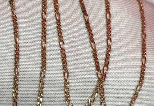 Золотая цепь плетение "Фигаро" 45 см