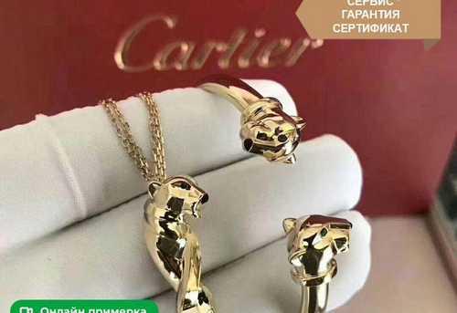 Cartier браслет и подвеска из золота