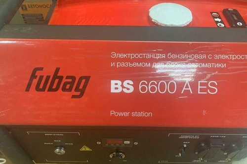 Бензоэлектростанция fubag BS6600 A ES