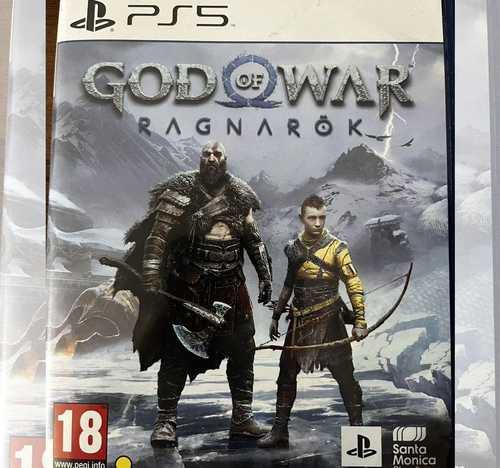 Диск на ps 5 God of War Ragnarok