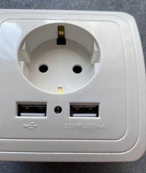 Розетка с usb 4 штуки