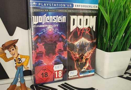 Wolfenstein Cyberpilot + Doom VFR (PS4) NEW