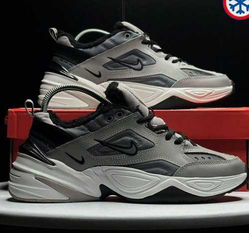 Кроссовки зимние Nike M2K gray and black